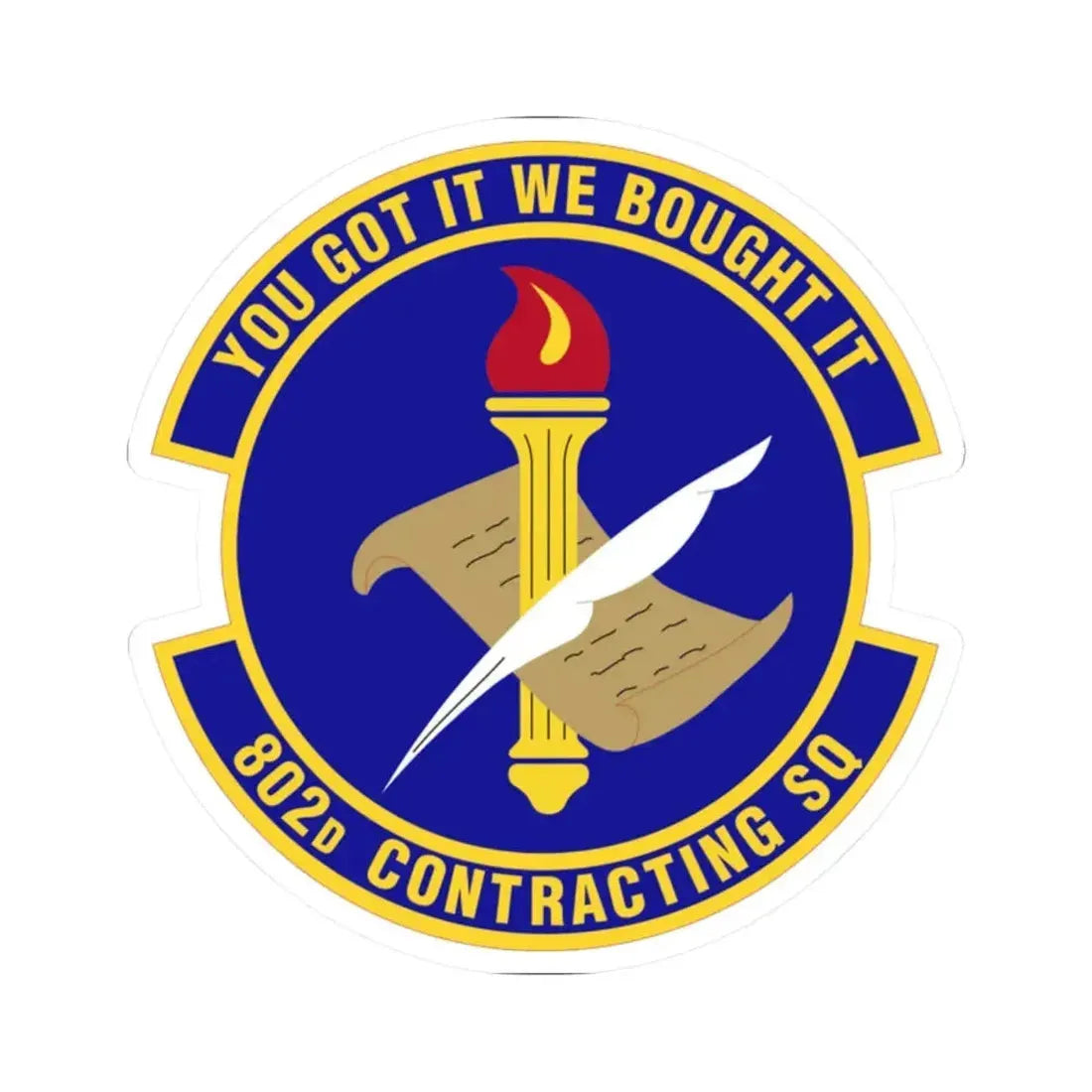 802d Contracting Squadron (U.S. Air Force) STICKER Vinyl Kiss-Cut Decal | Shop Stickers, Wall ...