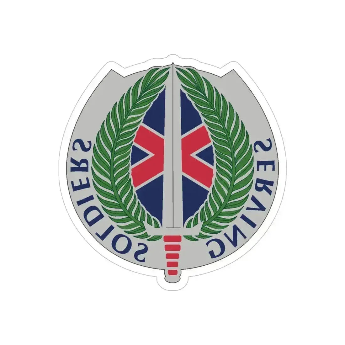 10 Personnel Command (U.S. Army) REVERSE PRINT Transparent Die-Cut ...