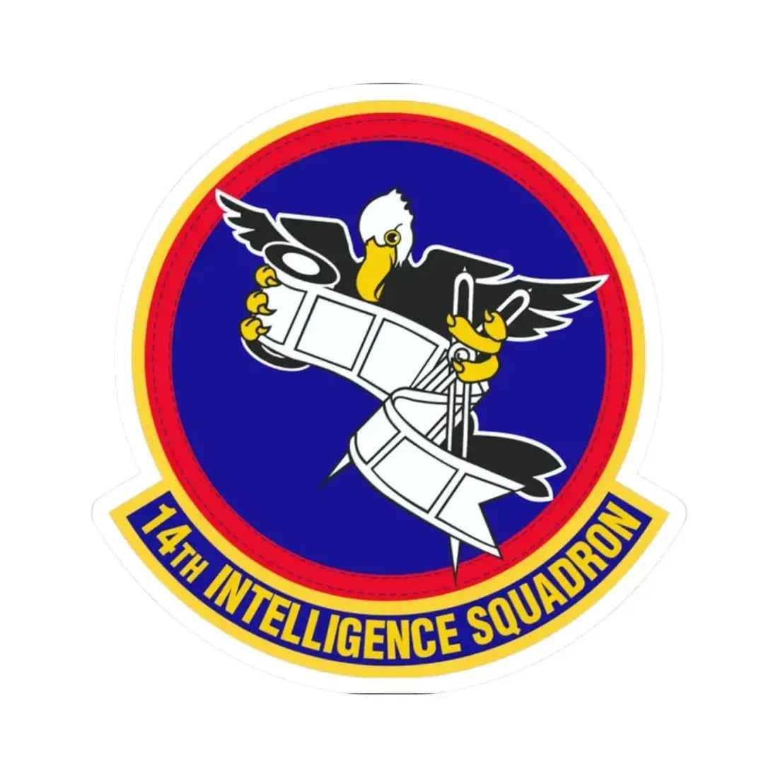 14 Intelligence Squadron AFRC (U.S. Air Force) STICKER Vinyl Kiss-Cut ...