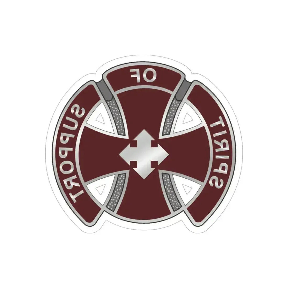 147 Medical Battalion1 (U.S. Army) REVERSE PRINT Transparent Die-Cut ...