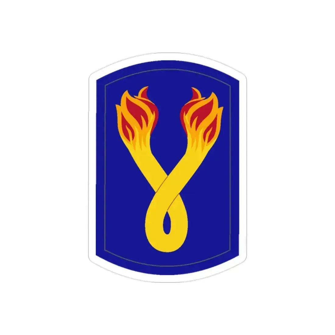 196TH INFANTRY BRIGADE 2 (U.S. Army) REVERSE PRINT Transparent Die-Cut ...