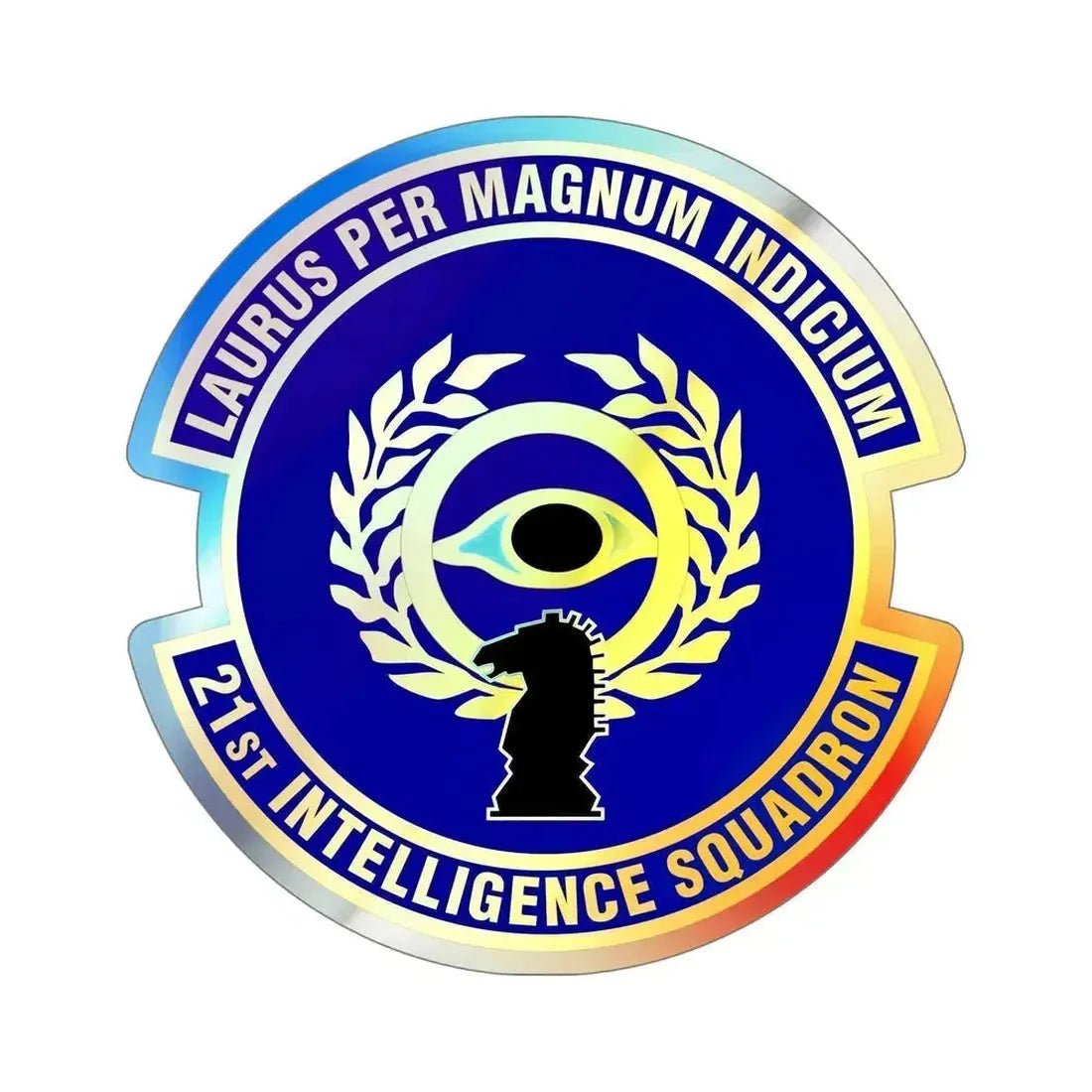 21st Intelligence Squadron (U.S. Air Force) Holographic STICKER Die-Cut ...
