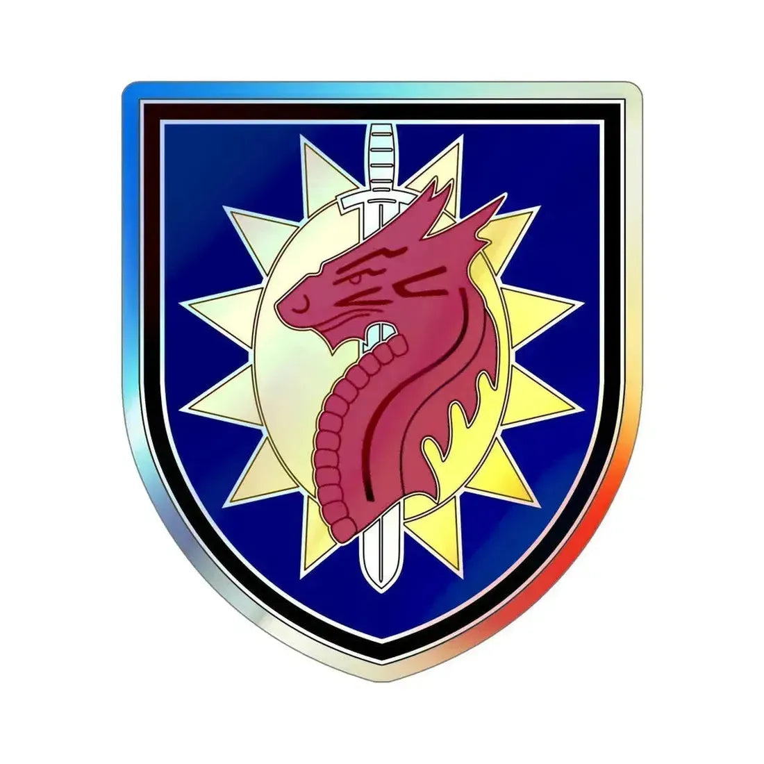 224 Sustainment Brigade v2 (U.S. Army) Holographic STICKER Die-Cut ...