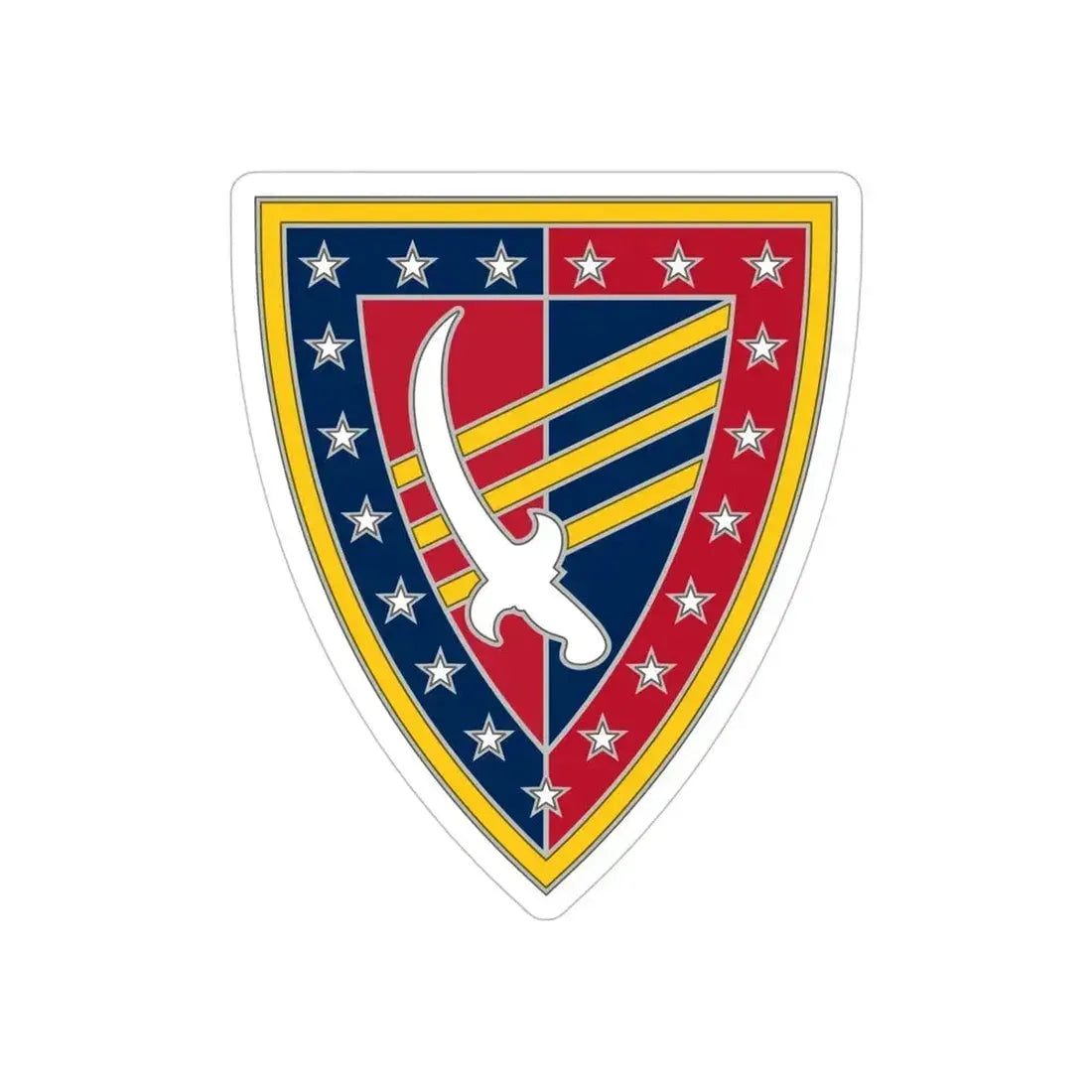 38 Sustainment Brigade (U.S. Army) REVERSE PRINT Transparent Die-Cut ...