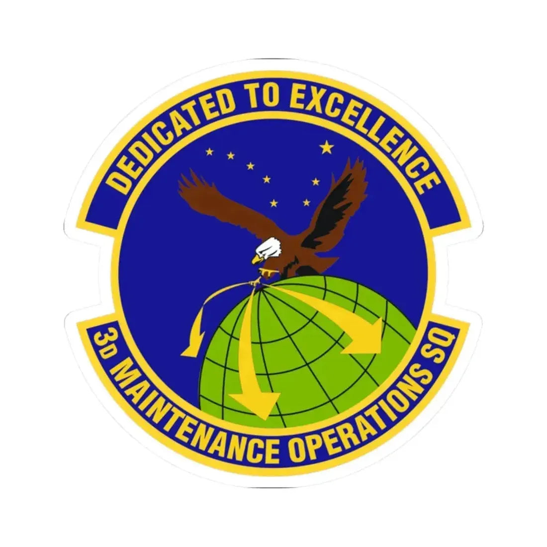 3d Maintenance Operations Squadron (U.S. Air Force) STICKER Vinyl Kiss ...