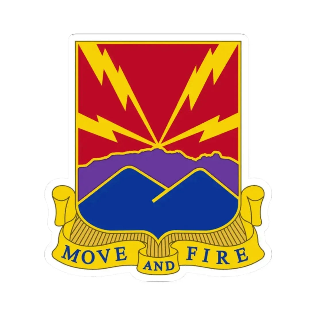 593rd Field Artillery Battalion (U.S. Army) STICKER Vinyl Kiss-Cut ...