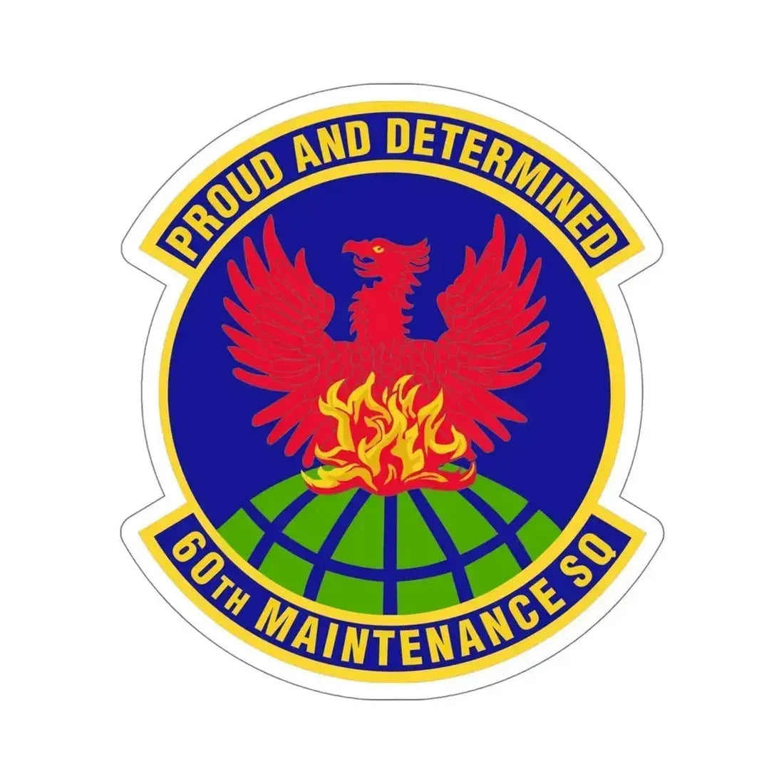60th Maintenance Squadron (U.S. Air Force) STICKER Vinyl Die-Cut Decal ...
