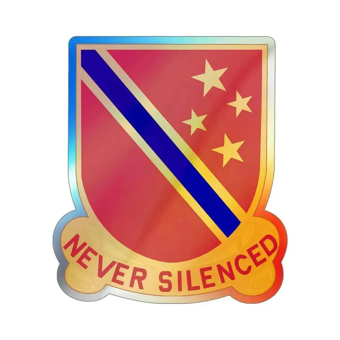 636th Field Artillery Battalion (U.S. Army) Holographic STICKER Die-Cut ...