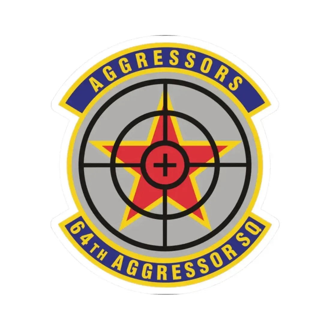 64th Aggressor Squadron (U.S. Air Force) STICKER Vinyl Kiss-Cut Decal ...