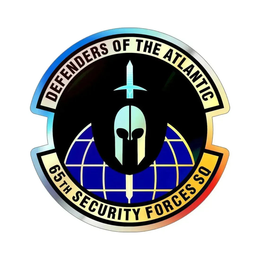 65th Security Forces Squadron (U.S. Air Force) Holographic STICKER Die ...