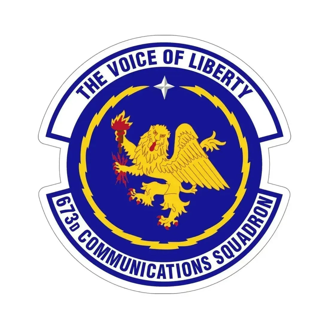 673d Communications Squadron (U.S. Air Force) STICKER Vinyl Die-Cut ...