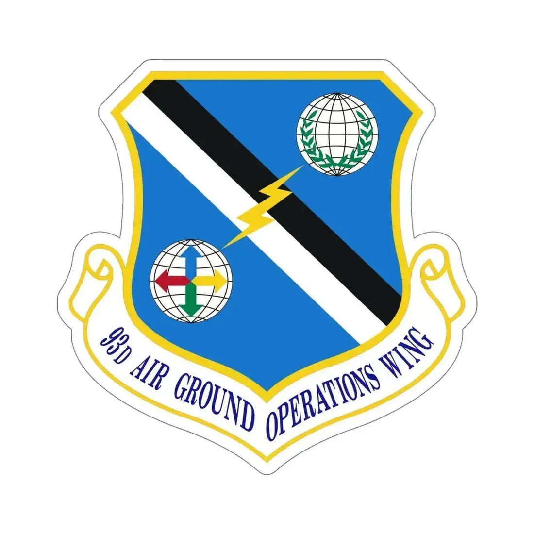 93d Air Ground Operations Wing Emblem (U.S. Air Force) STICKER Vinyl ...