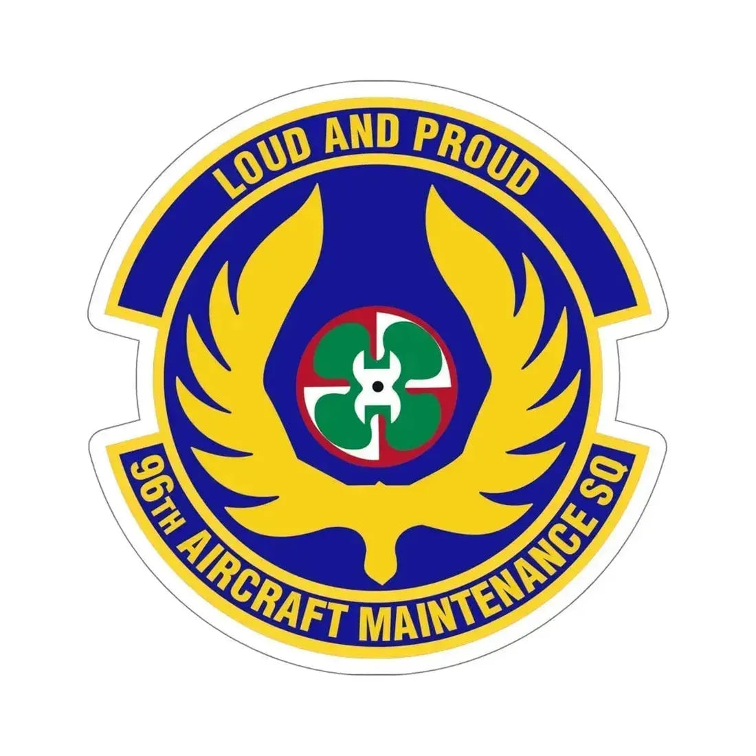 96th Aircraft Maintenance Squadron (U.S. Air Force) STICKER Vinyl Die ...