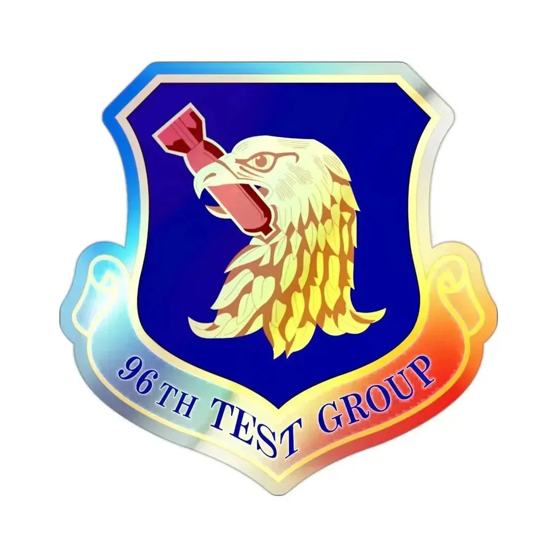96th Test Group (U.S. Air Force) Holographic STICKER Die-Cut Vinyl ...