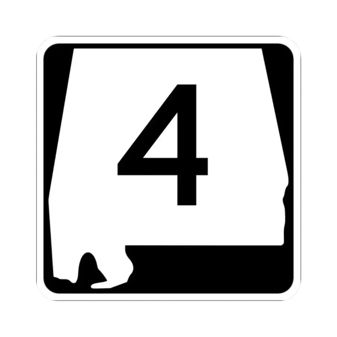 Alabama 4 (Alabama) (Road Sign) STICKER Vinyl Kiss-Cut Decal | Shop ...