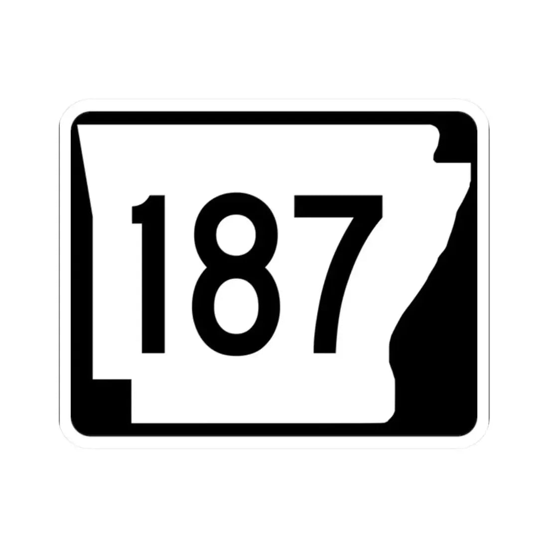 Arkansas 187 (Arkansas) (Road Sign) STICKER Vinyl Kiss-Cut Decal – The ...