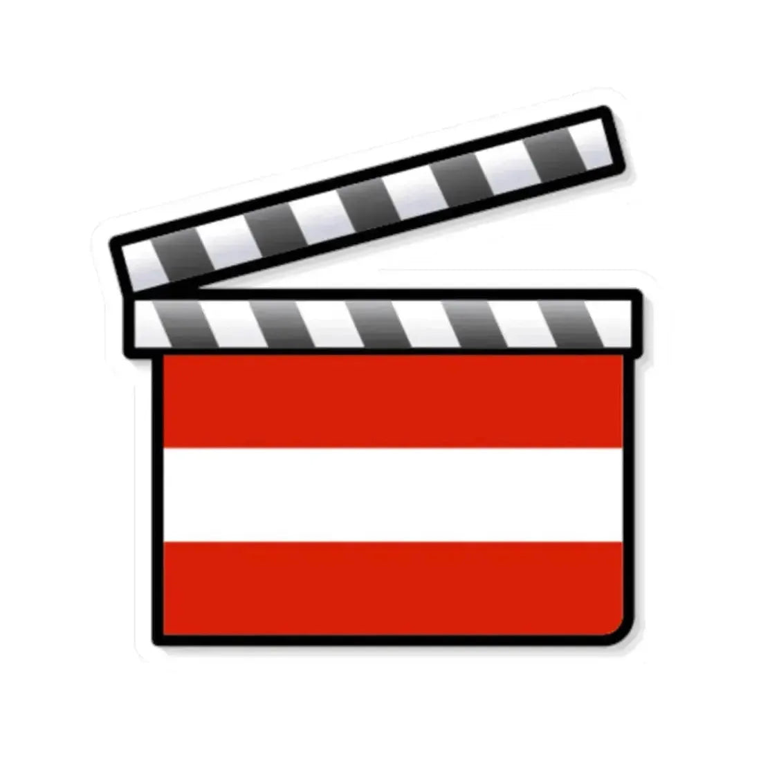 Austria film clapperboard (Austria) STICKER Vinyl Kiss-Cut Decal | Shop ...