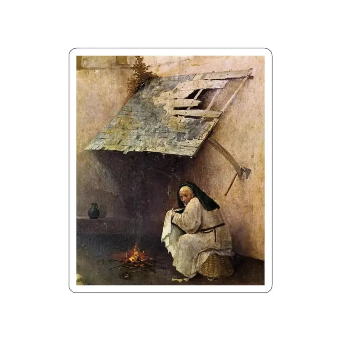 BOSCH, Hieronymus - St Peter with the Donor (detail) (Artwork) STICKER ...
