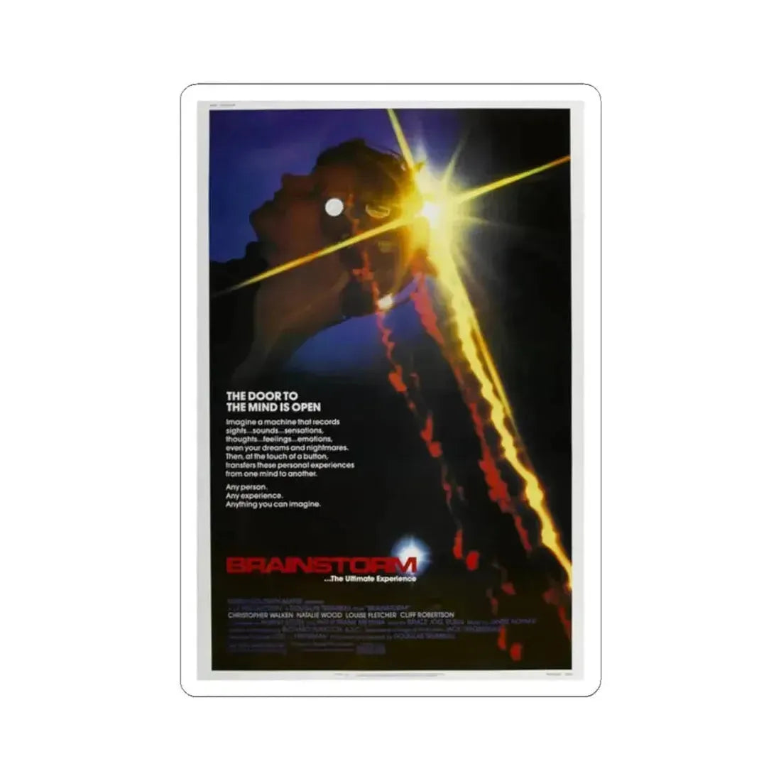 BRAINSTORM 1983 Movie Poster - STICKER Vinyl Kiss-Cut Decal | Shop ...