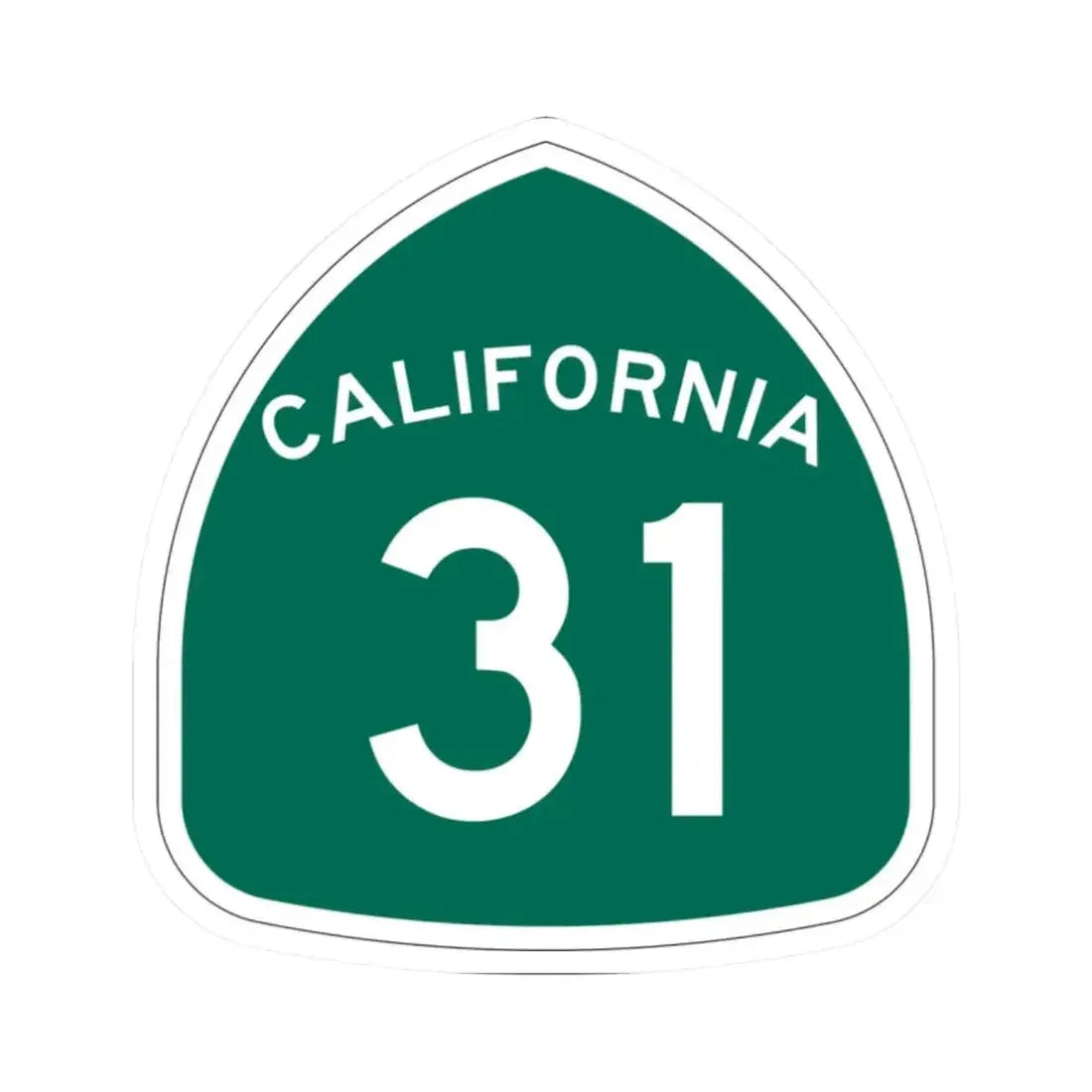 California 31 (California) (Road Sign) STICKER Vinyl Kiss-Cut Decal ...