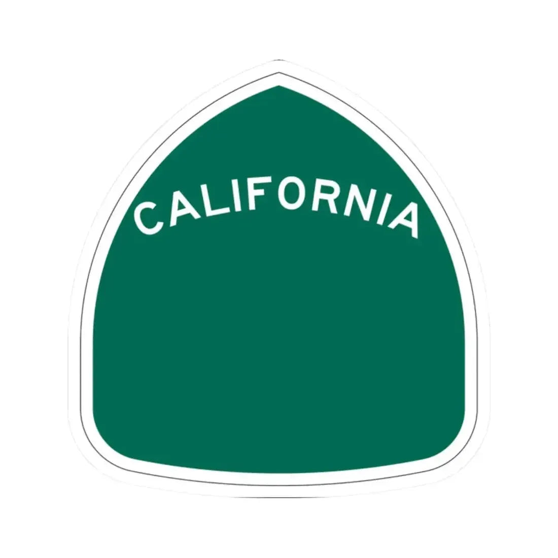 California blank (California) (Road Sign) STICKER Vinyl Kiss-Cut Decal ...