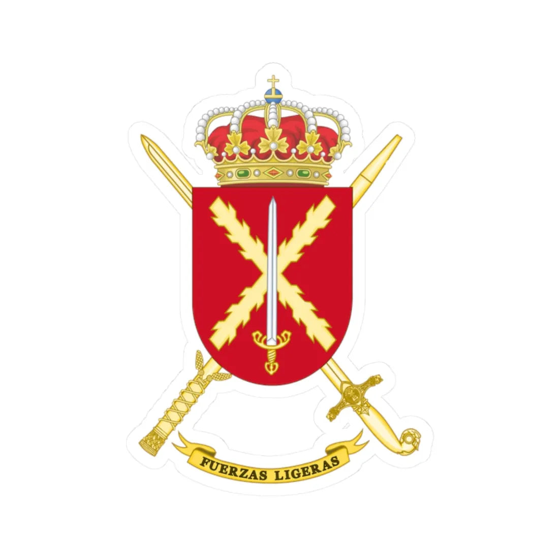 Coat of Arms of Spanish Army Light Forces (Spain) (Coat of Arms) STICK ...