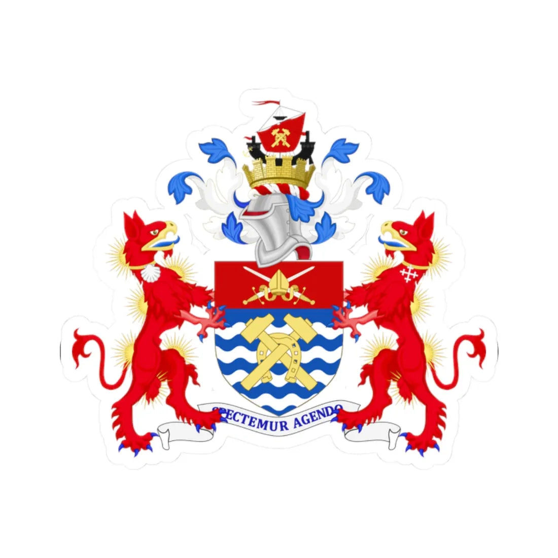 Coat of arms of the London Borough of Hammersmith and Fulham (England ...