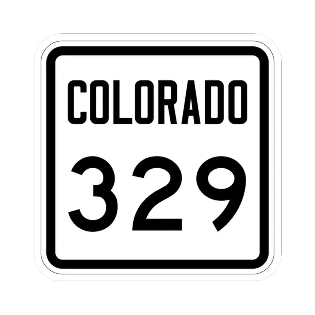 Colorado 329 1946 (Colorado) (Road Sign) STICKER Vinyl Kiss-Cut Decal ...