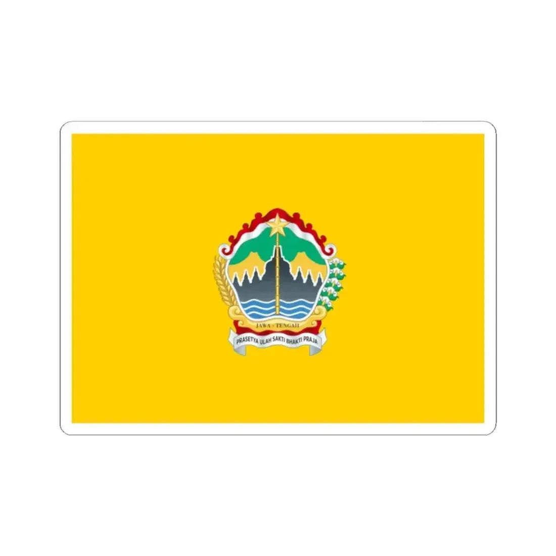 Flag of Central Java Indonesia - STICKER Vinyl Kiss-Cut Decal | Shop ...