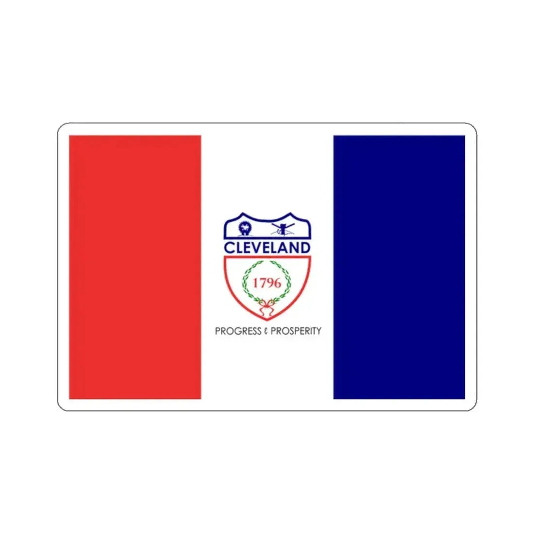 Flag of Cleveland, Ohio - STICKER Vinyl Kiss-Cut Decal | Shop Stickers ...