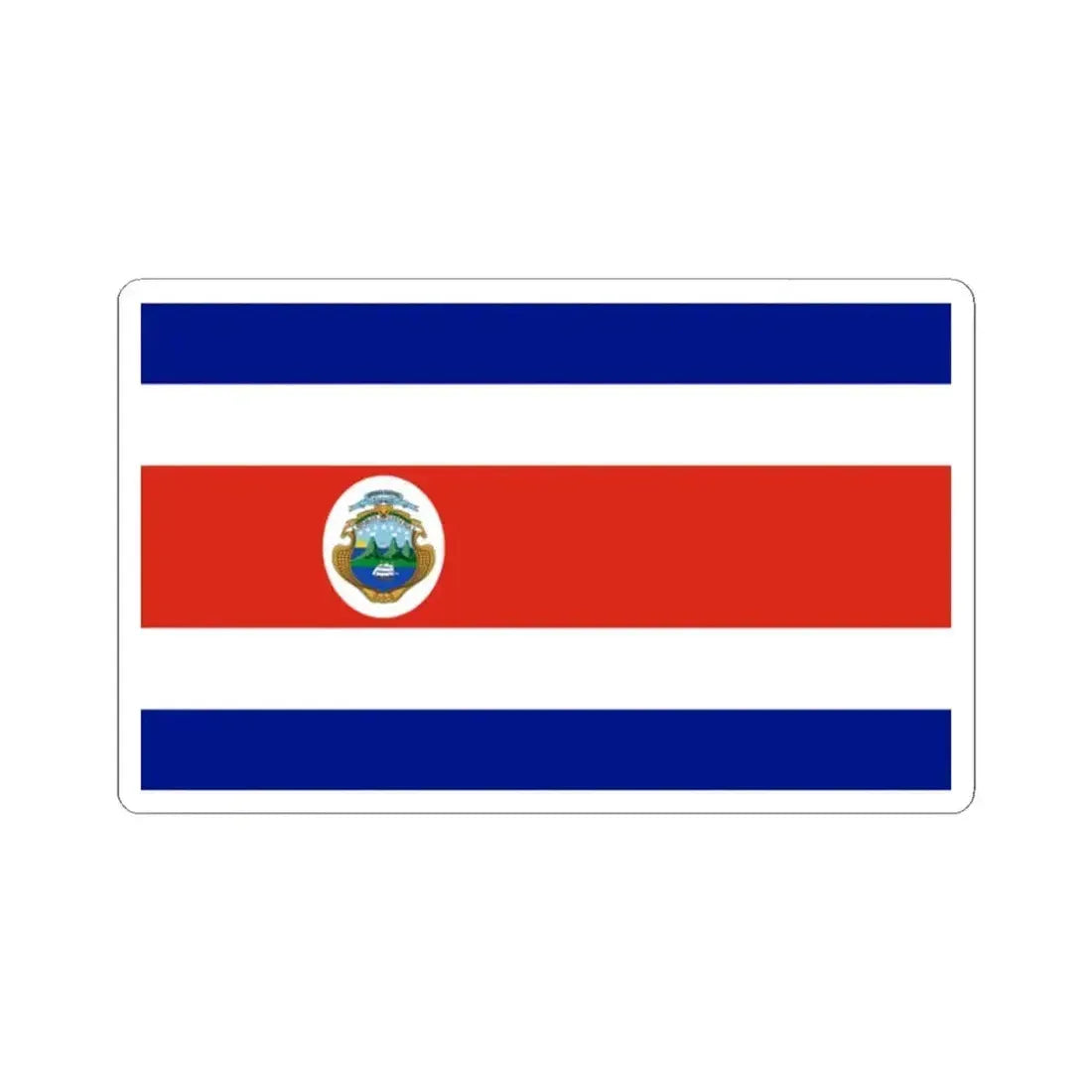 Flag of Costa Rica state (Costa Rica) STICKER Vinyl Kiss-Cut Decal ...