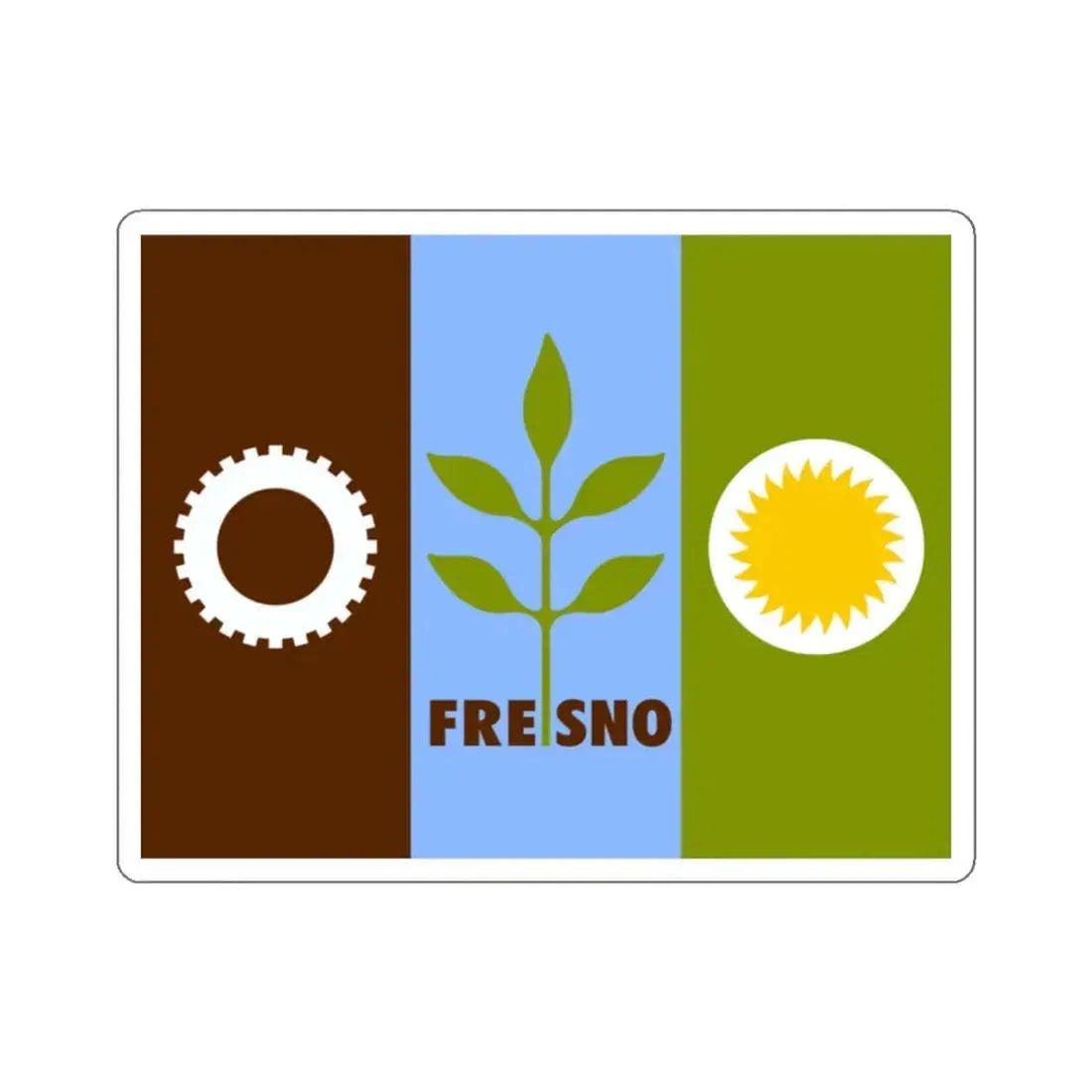 Flag of Fresno, California - STICKER Vinyl Kiss-Cut Decal | Shop ...