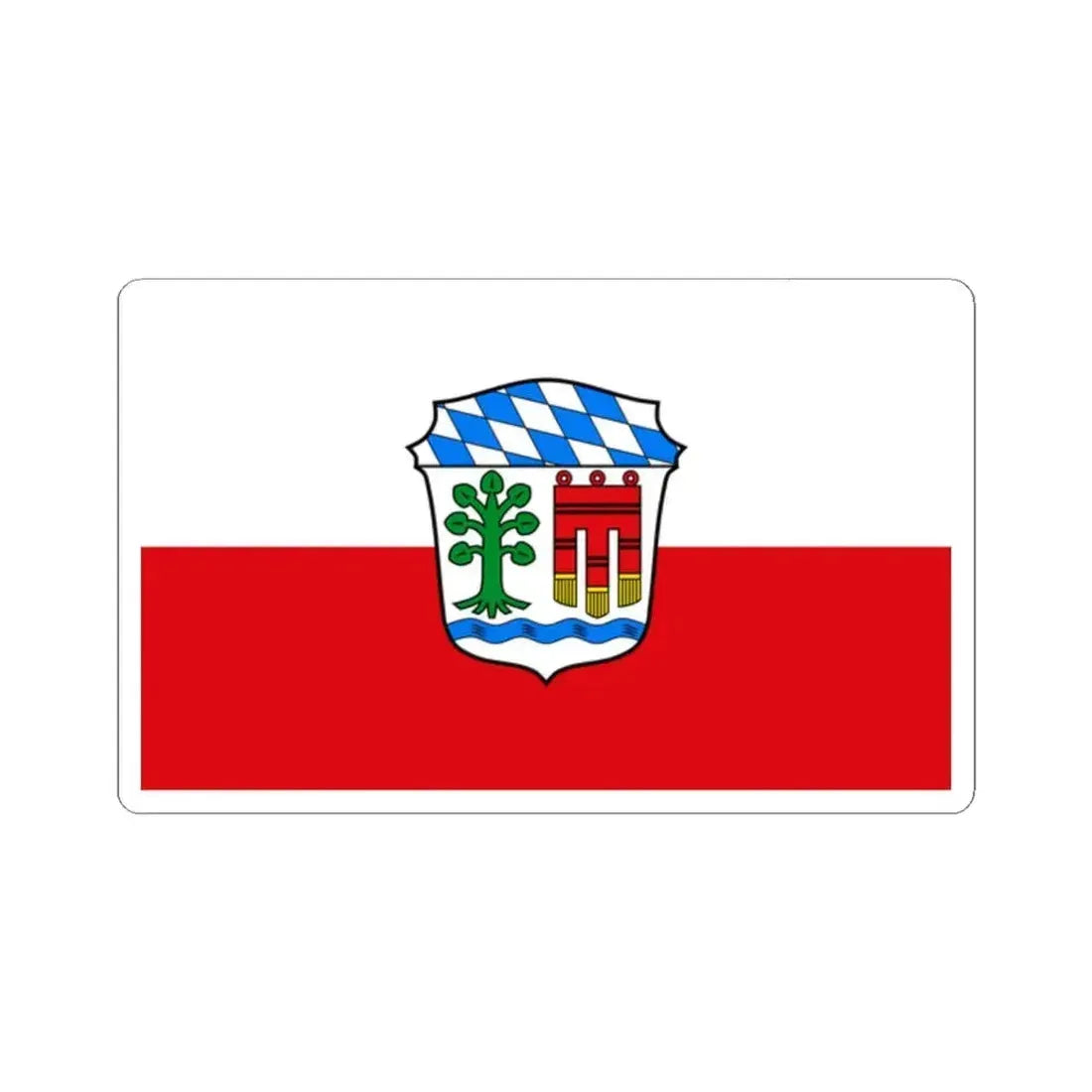 Flag of Lindau Germany - STICKER Vinyl Kiss-Cut Decal | Shop Stickers ...