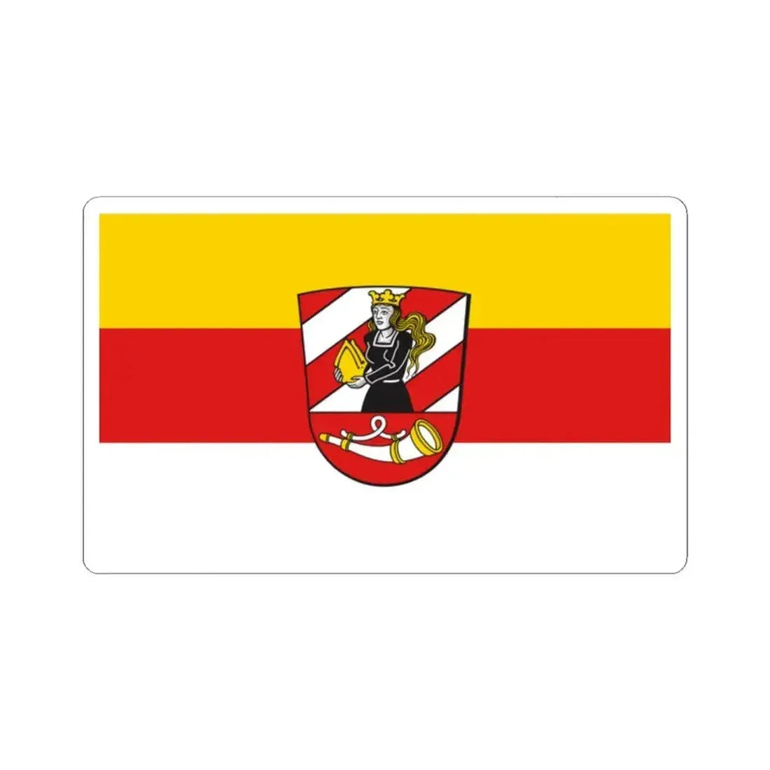 Flag of Neu Ulm Germany - STICKER Vinyl Kiss-Cut Decal | Shop Stickers ...