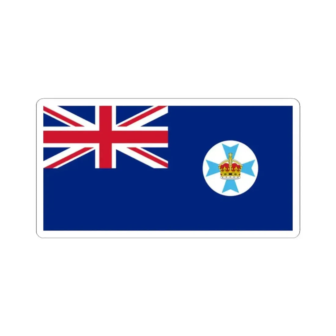 Flag of Queensland 1901-1963 (Australia) STICKER Vinyl Kiss-Cut Decal ...