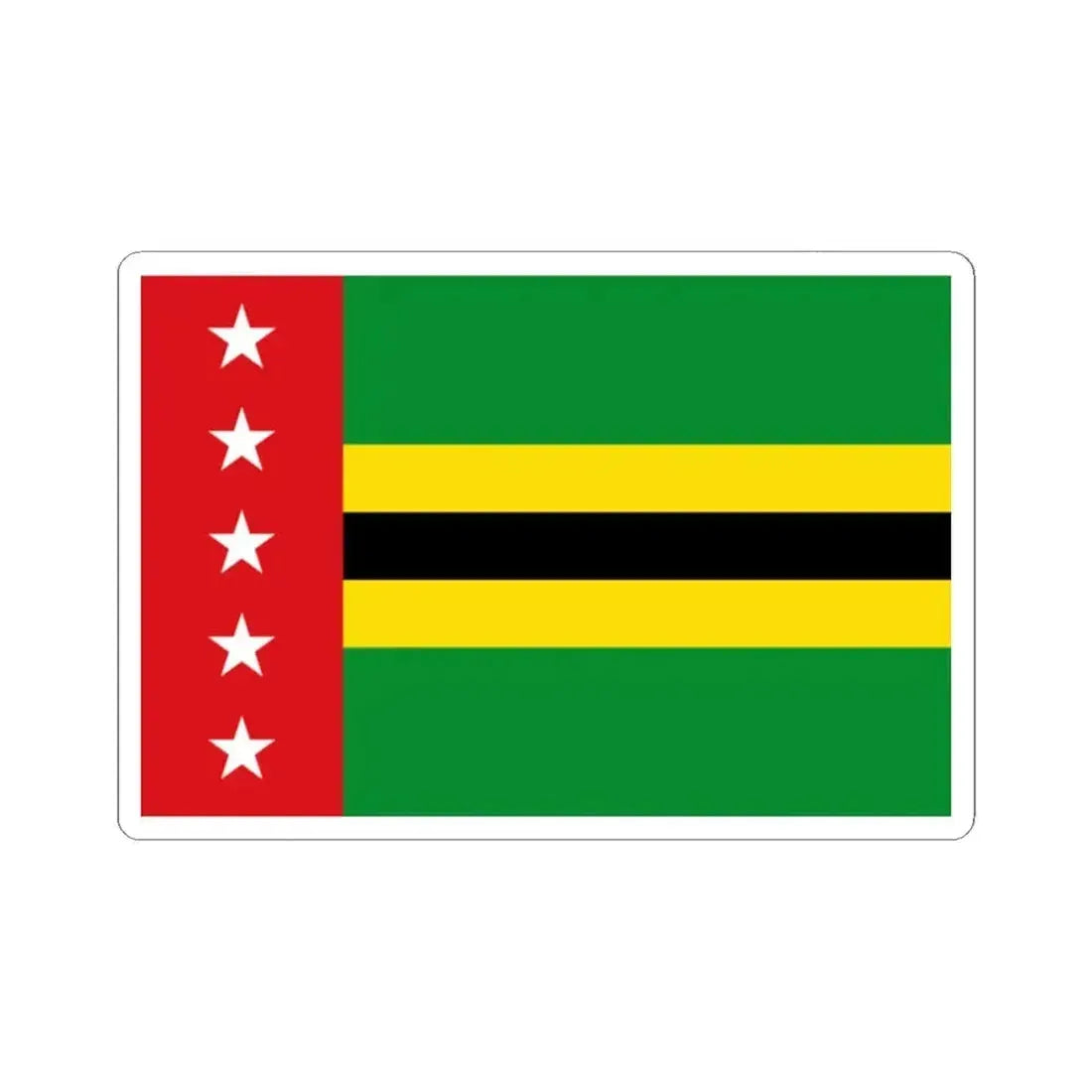 Flag of Santander Department 1972-2004 (Colombia) STICKER Vinyl Kiss ...