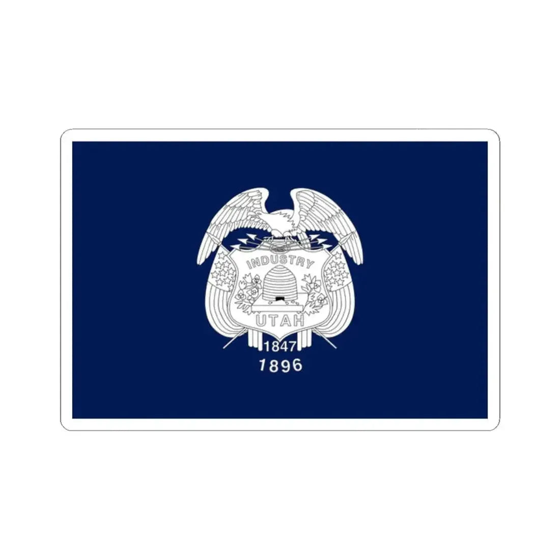 Flag of Utah 1911-1913 (United States) STICKER Vinyl Kiss-Cut Decal ...