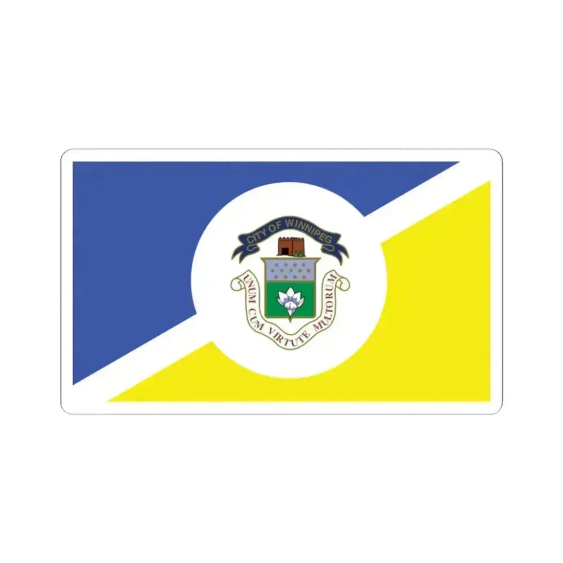 Flag of Winnipeg Canada - STICKER Vinyl Kiss-Cut Decal | Shop Stickers ...