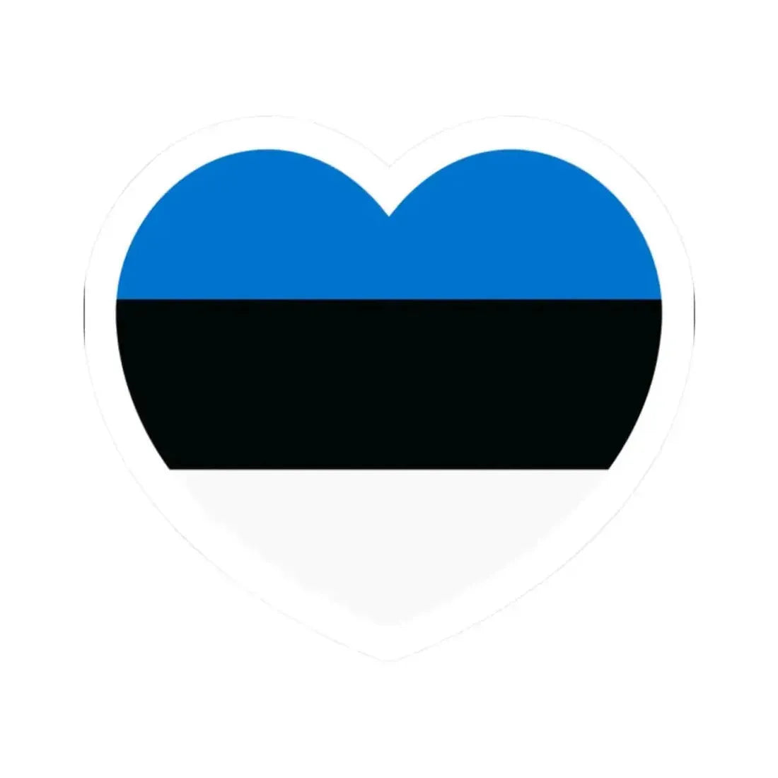 Heart Flag of Estonia - STICKER Vinyl Kiss-Cut Decal | Shop Stickers ...