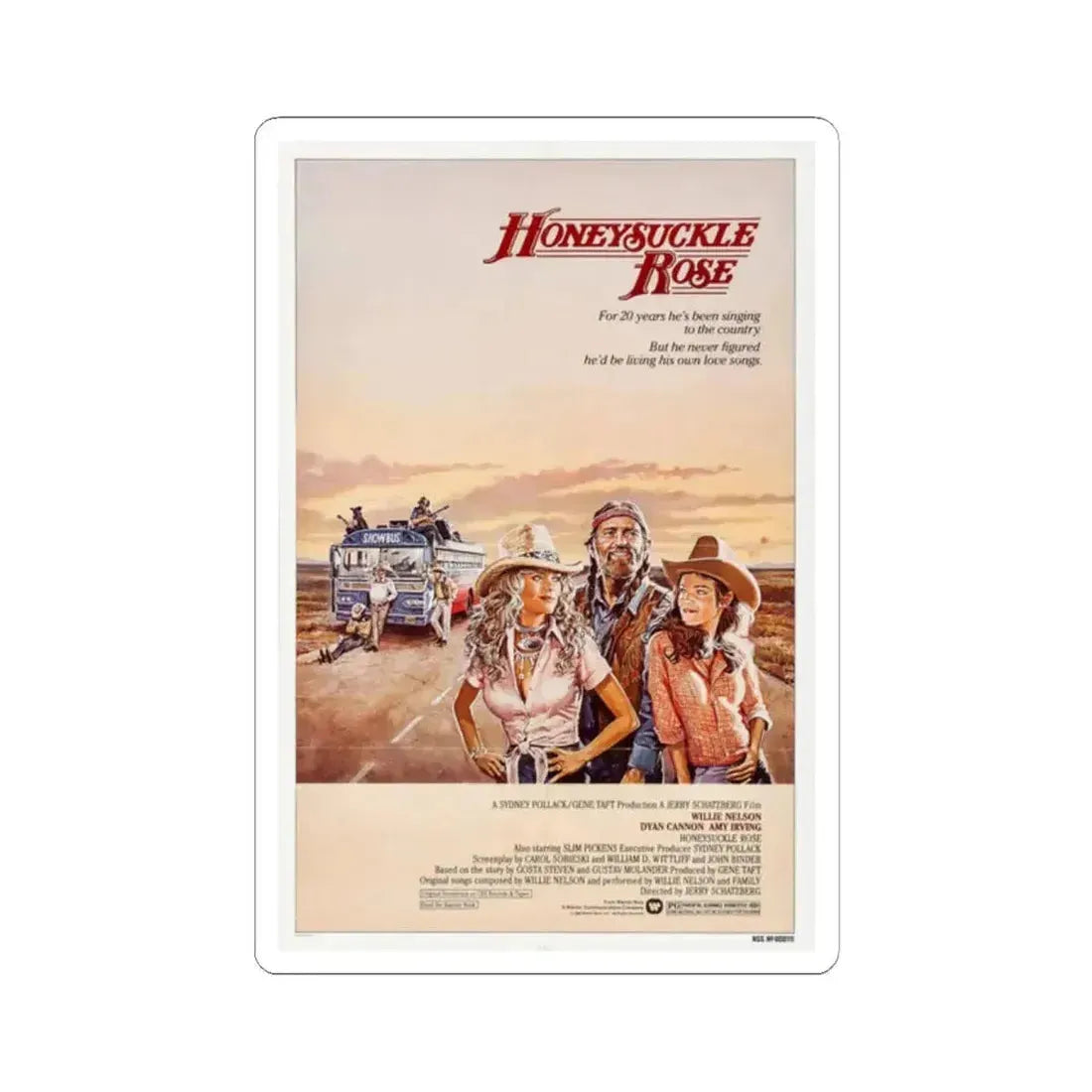 Honeysuckle Rose 1980 Movie Poster - STICKER Vinyl Kiss-Cut Decal ...