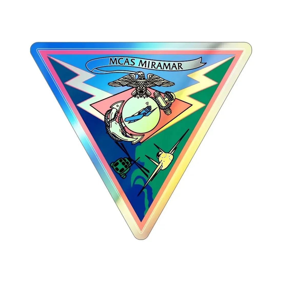 MCAS Miramar (USMC) Holographic STICKER Die-Cut Vinyl Decal – The ...