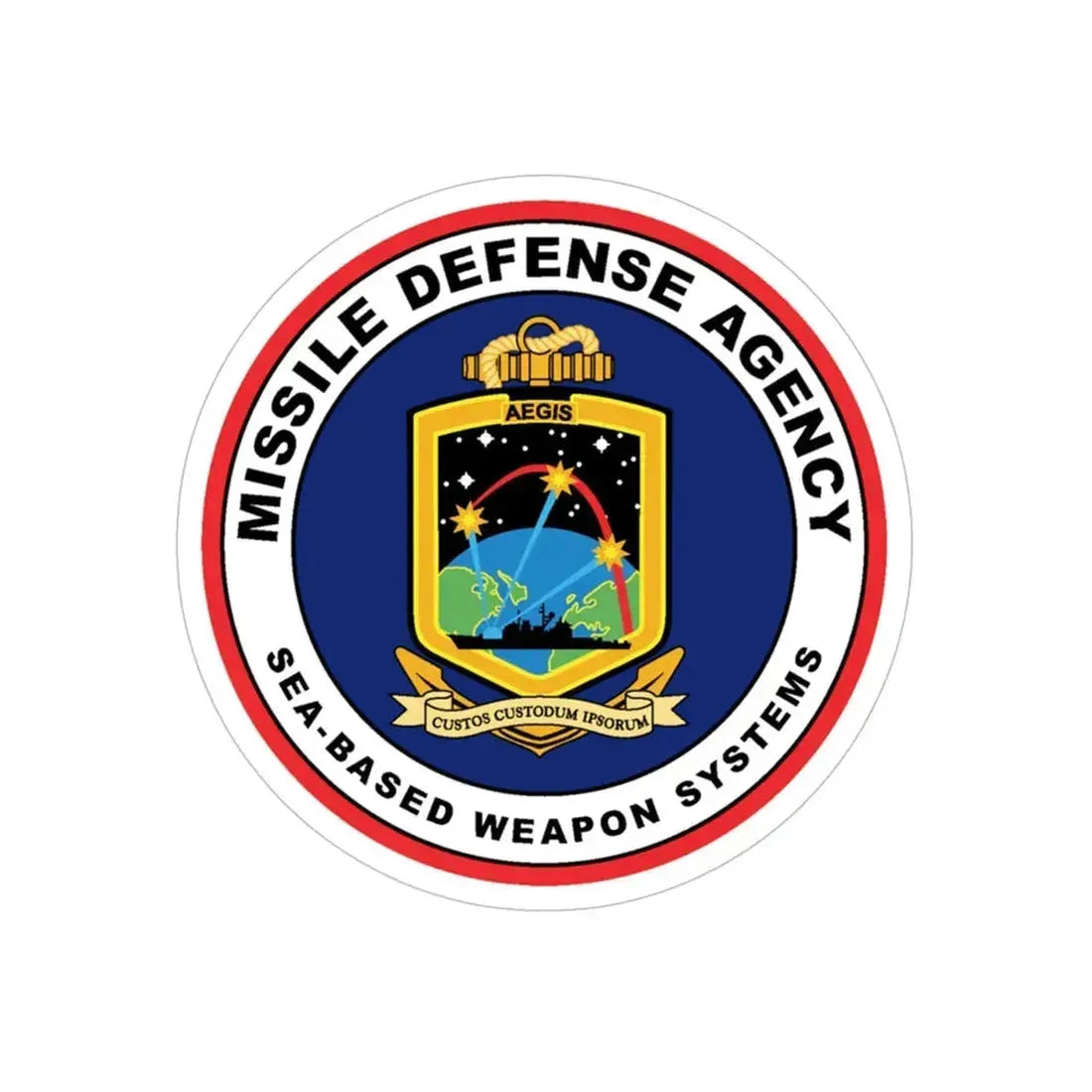 Missile Defense Agency AEGIS Ballistic (U.S. Navy) Transparent STICKER ...