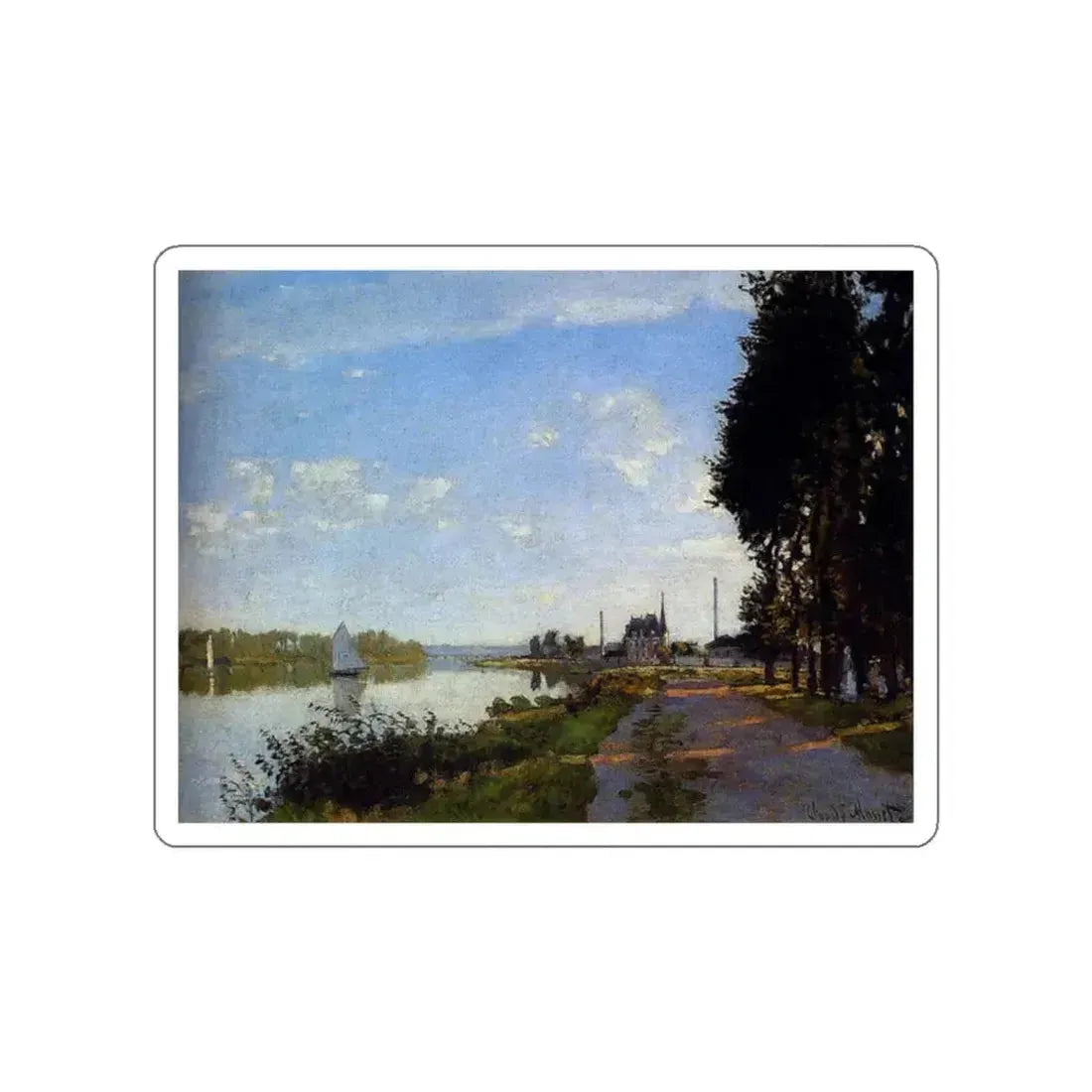 MONET, Claude - Argenteuil 2 (Artwork) STICKER Vinyl Die-Cut Decal ...