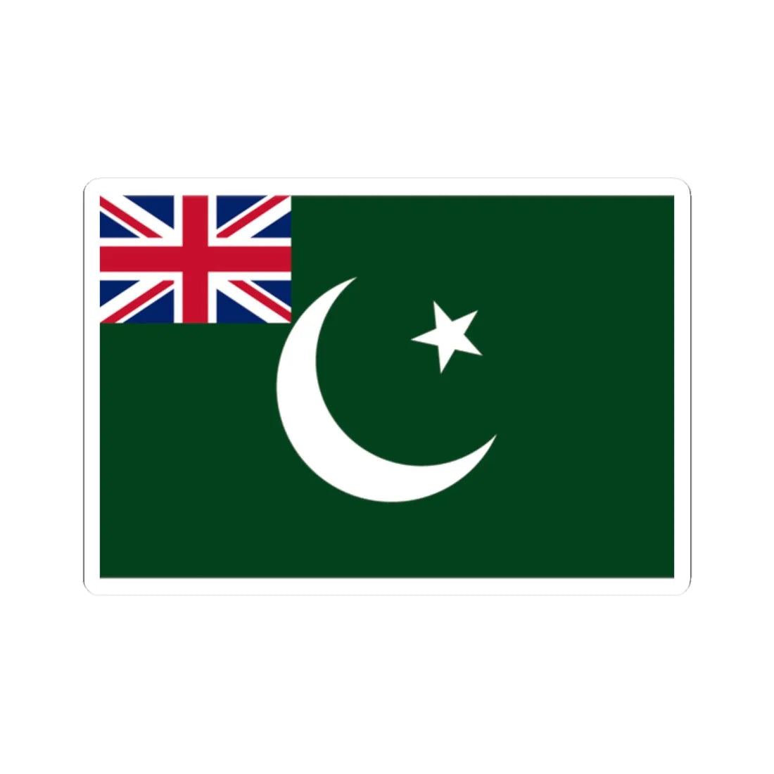 Mountbatten Proposed Flag of Pakistan (Pakistan) STICKER Vinyl Kiss-Cu ...