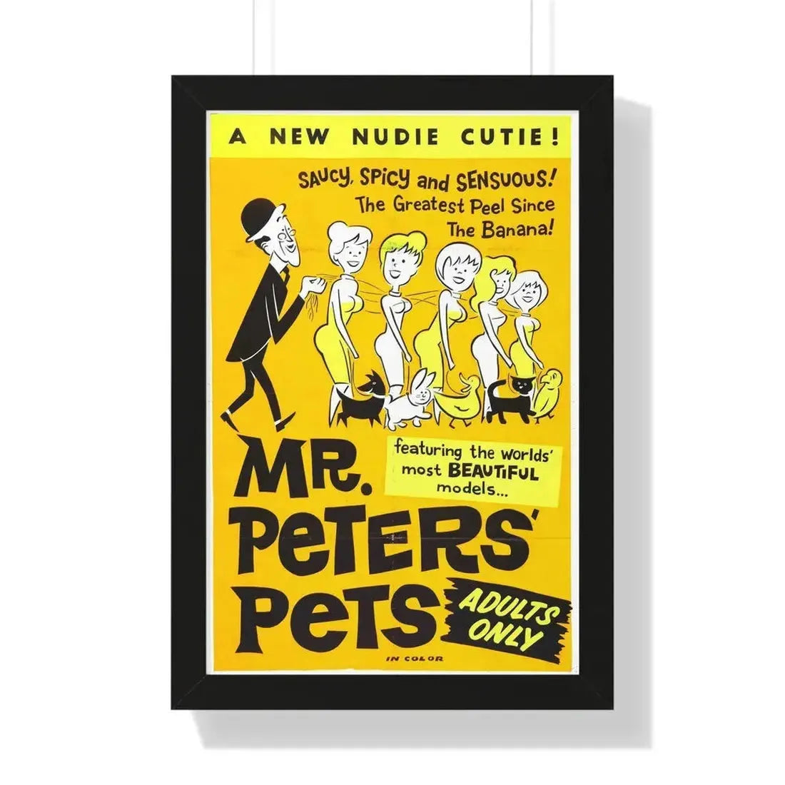 MR PETER'S PETS 1962 - Framed Movie Poster | Shop Stickers, Wall Art ...