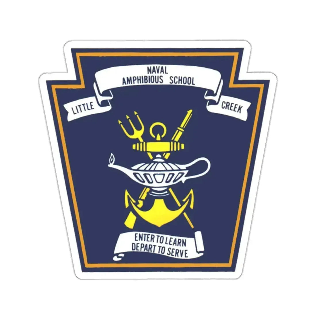 Naval Amphibious School Little Creek (U.S. Navy) STICKER Vinyl Kiss-Cut ...