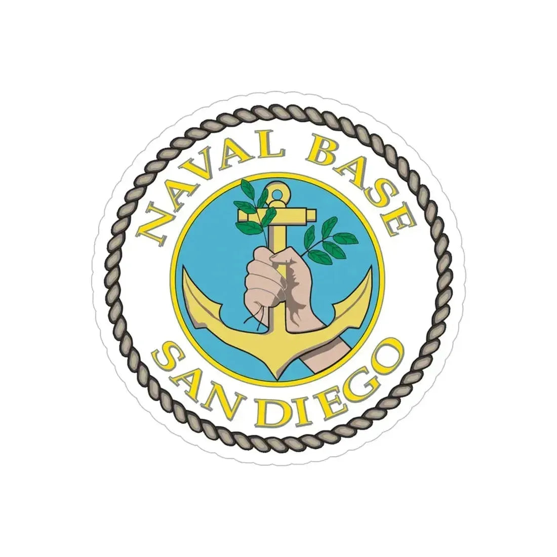 Naval Base San Diego (U.S. Navy) Transparent STICKER Die-Cut Vinyl ...