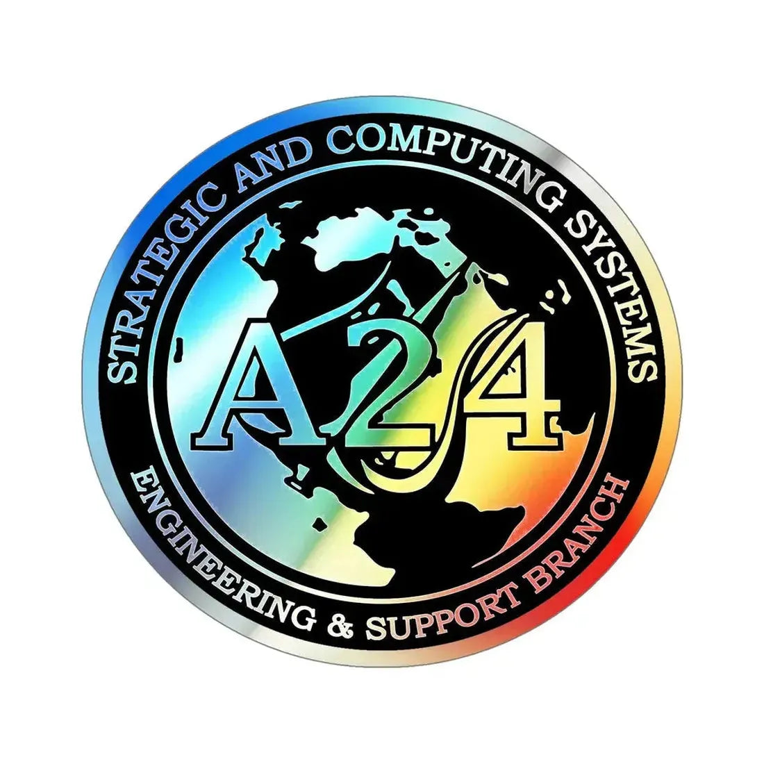 Naval Surface Warefare Ctr (U.S. Navy) Holographic STICKER Die-Cut ...