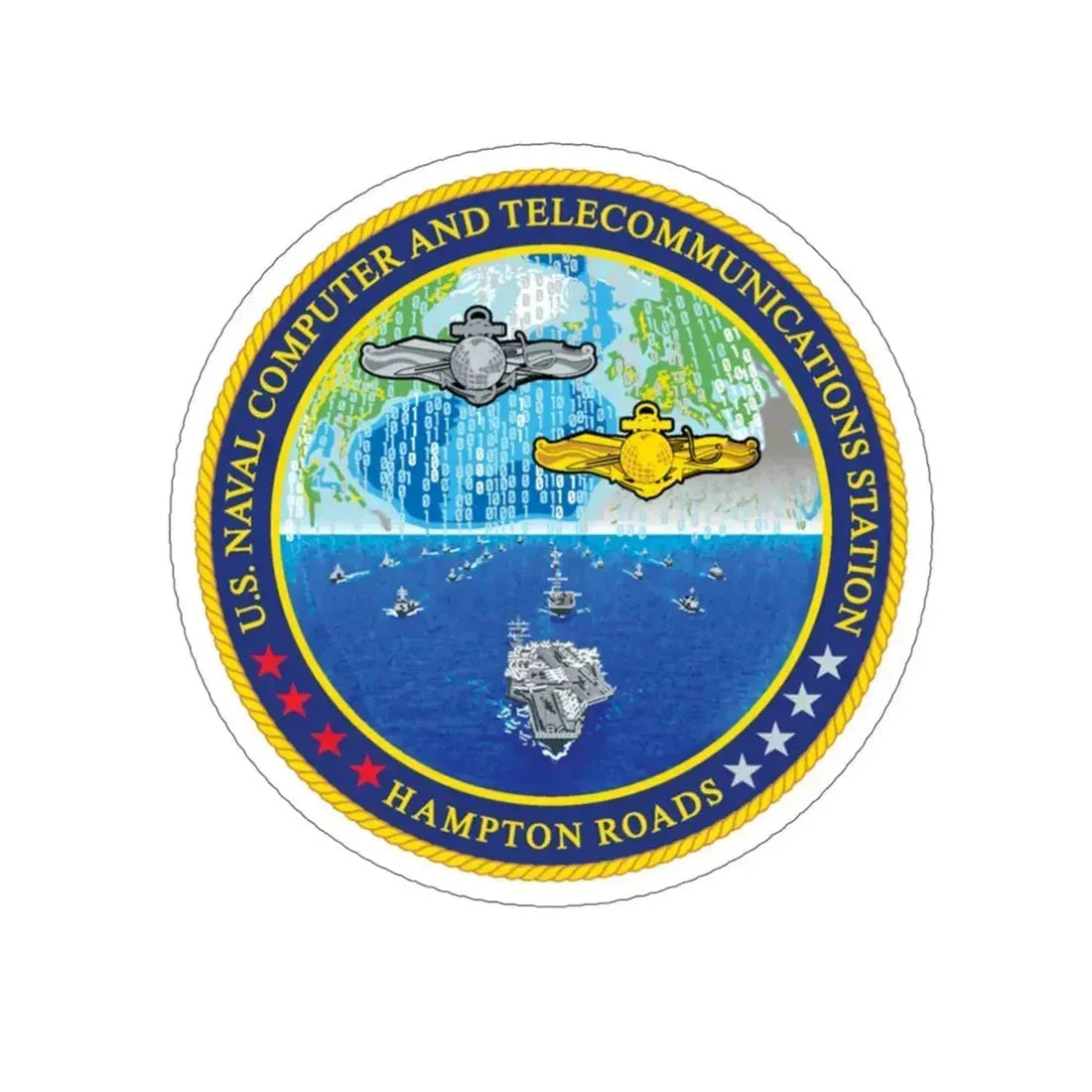 NCTS Hampton Roads (U.S. Navy) STICKER Vinyl Die-Cut Decal | Shop ...