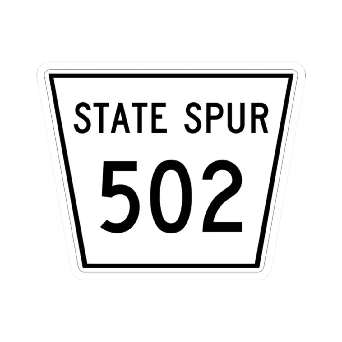 Nebraska State Spur 502 (Nebraska) (Road Sign) STICKER Vinyl Kiss-Cut ...